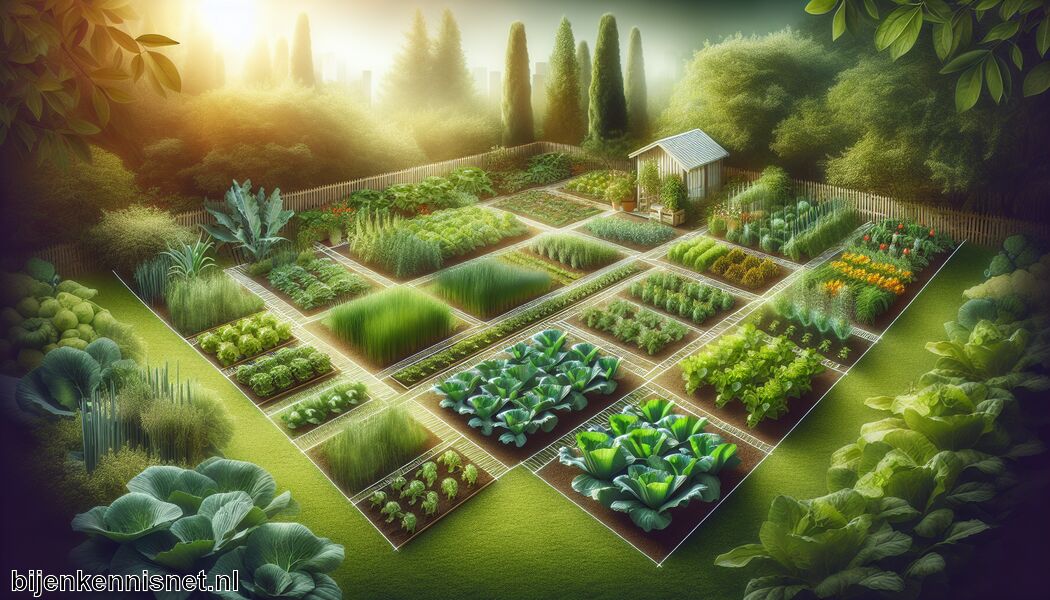 Indeling moestuin » Creëer de perfecte moestuinindeling - bijenkennisnet